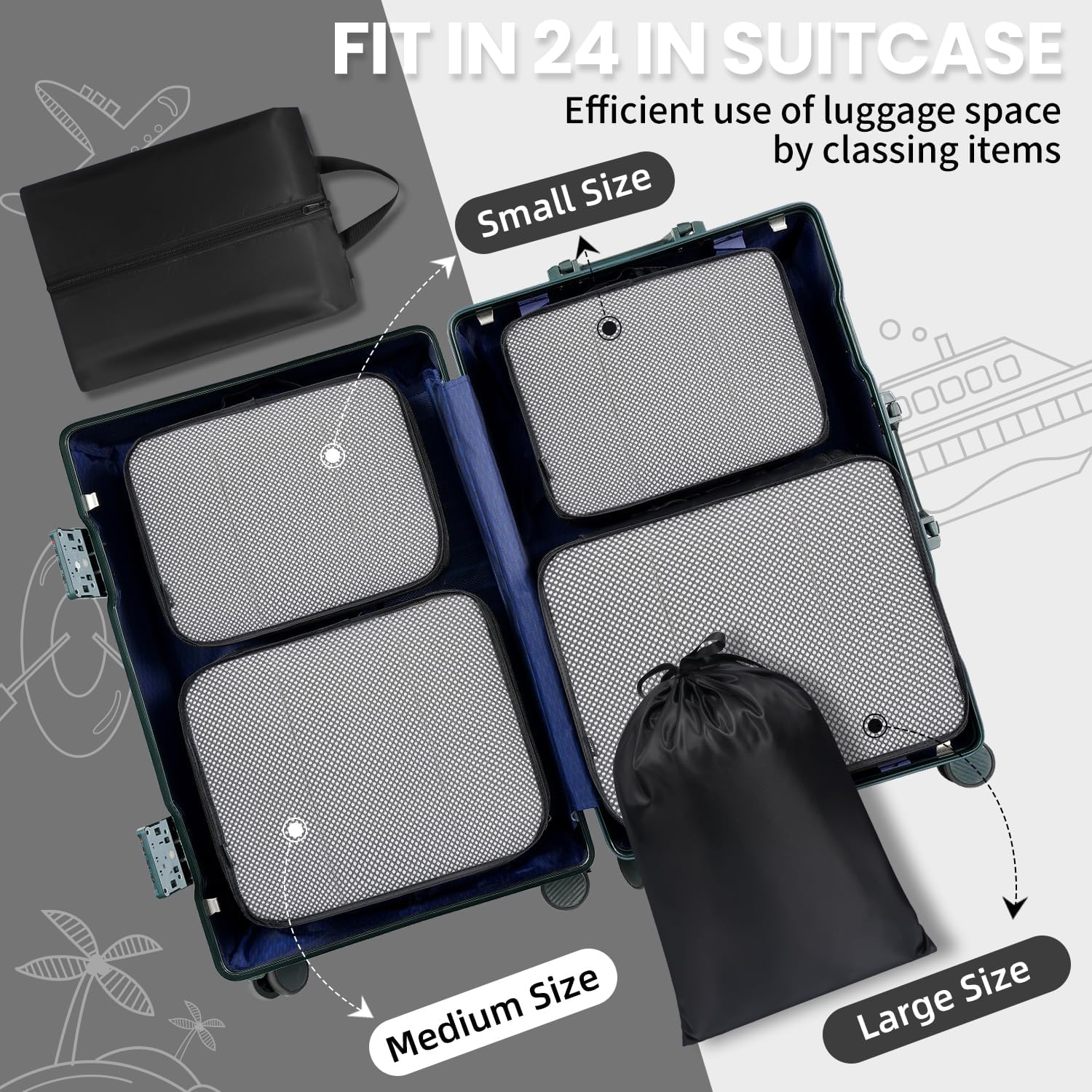 BAGAIL 6 Set Packing Cubes Review - Adventure With SABI